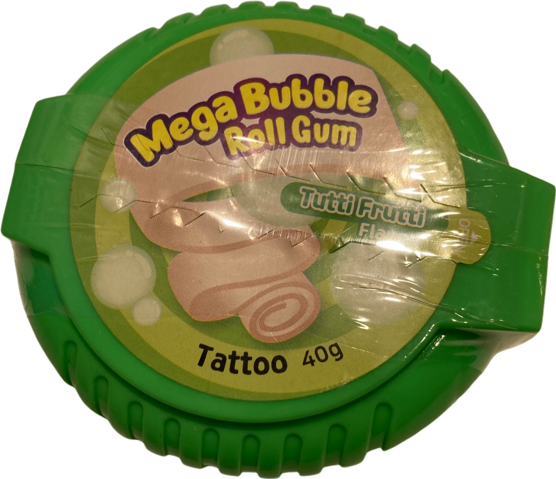 Mega Bubble Gum Roll メガバブルロールガム – Harajuku Candy