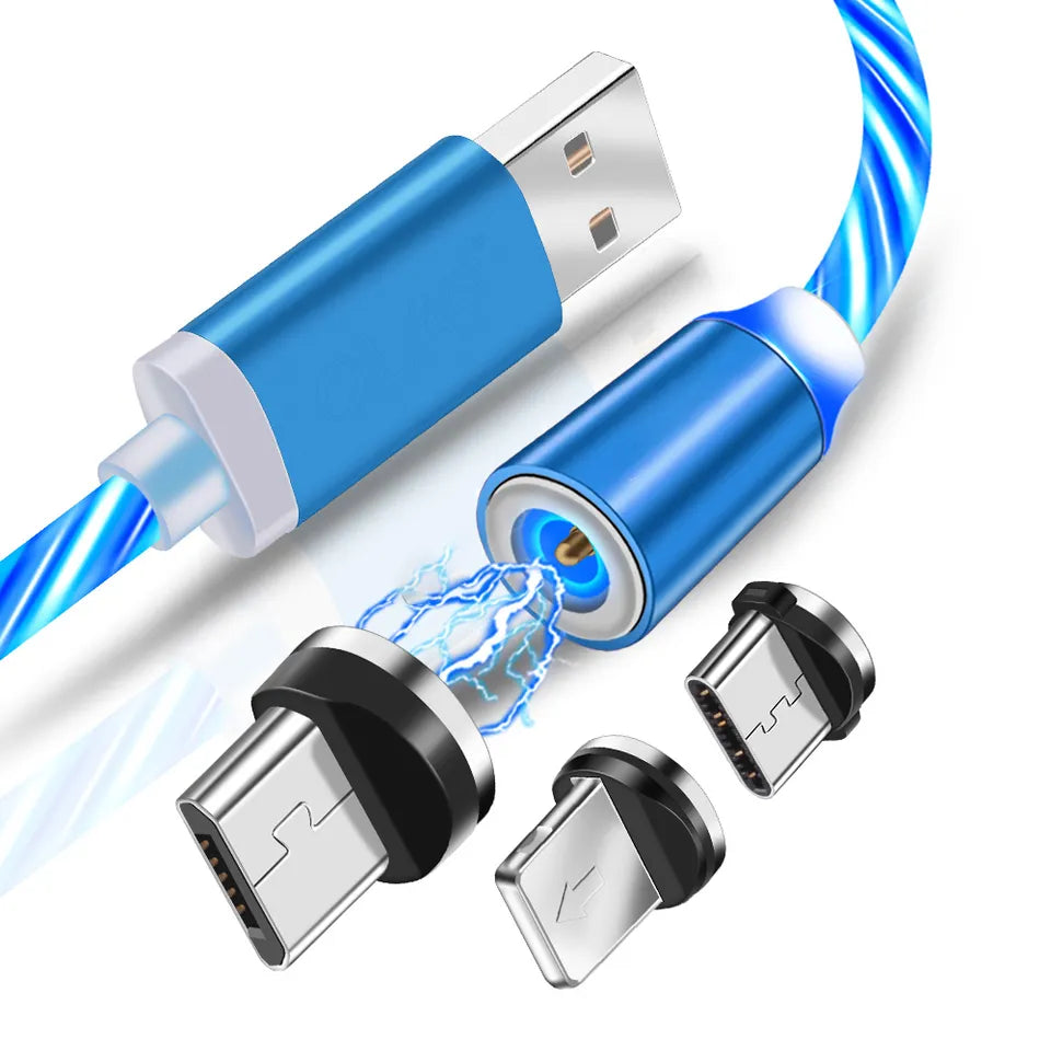 USB Charging Cable With Magnetic Interchangeable Tip USB 充電ケーブル マグネット式 ...